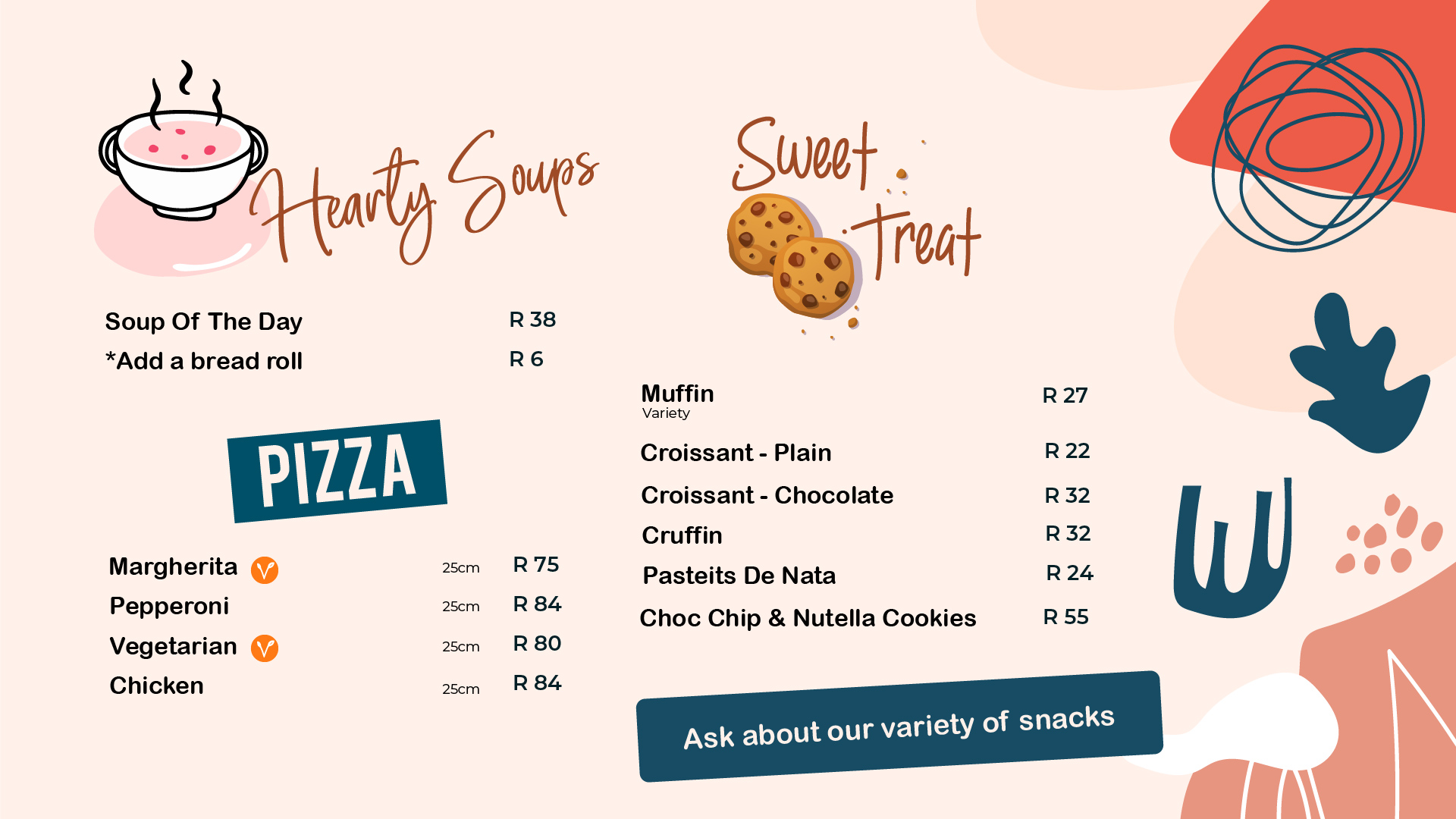 Menu | The Nook Cafe